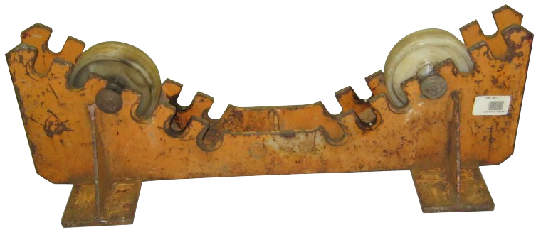 Rollenbock verstellbar, mit Kunststoffrollen, bis Ø 800 mm, 500 kg | GTA